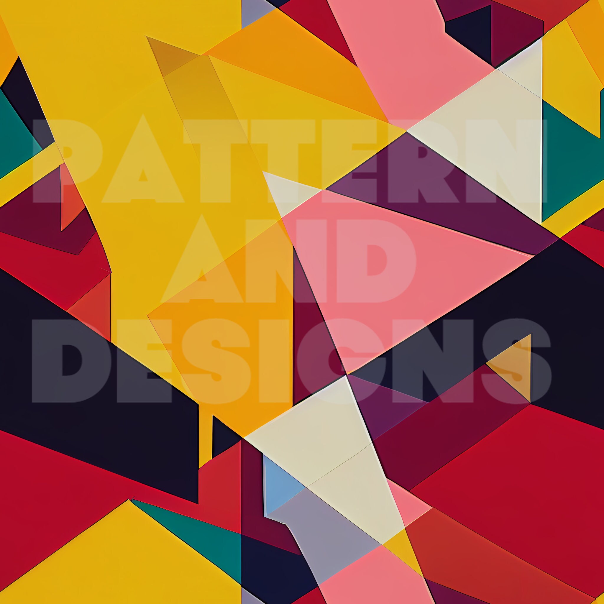 Geometric Abstract Digital Paper, Modern Digital Paper, Abstract ...