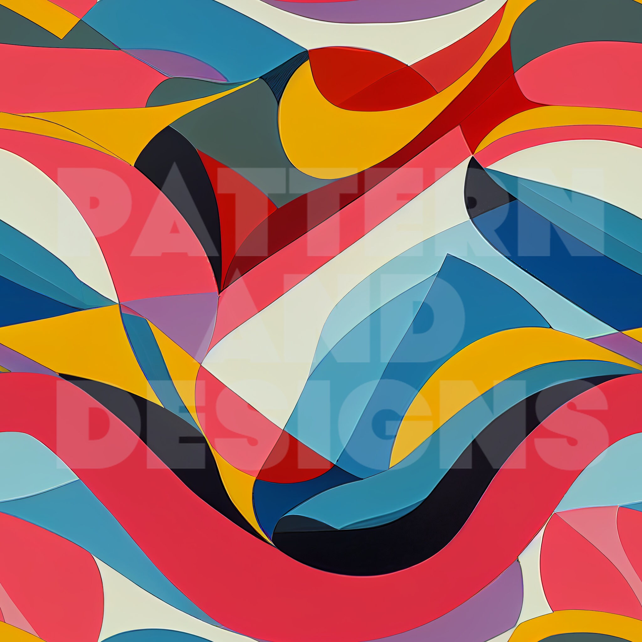 Geometric Abstract Digital Paper, Modern Digital Paper, Abstract ...