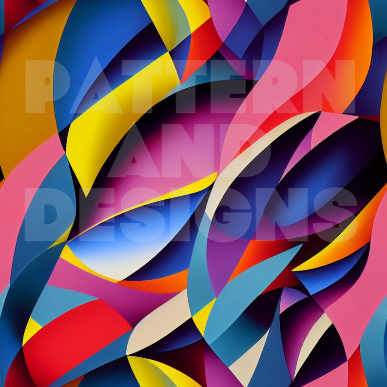 Geometric Abstract Digital Paper, Modern Digital Paper, Abstract ...