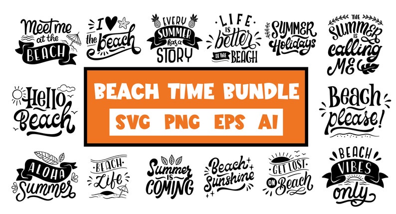 Beach Svg Bundle, Beach Quotes Svg, Beach Time Svg, Beach Bundle Svg ...