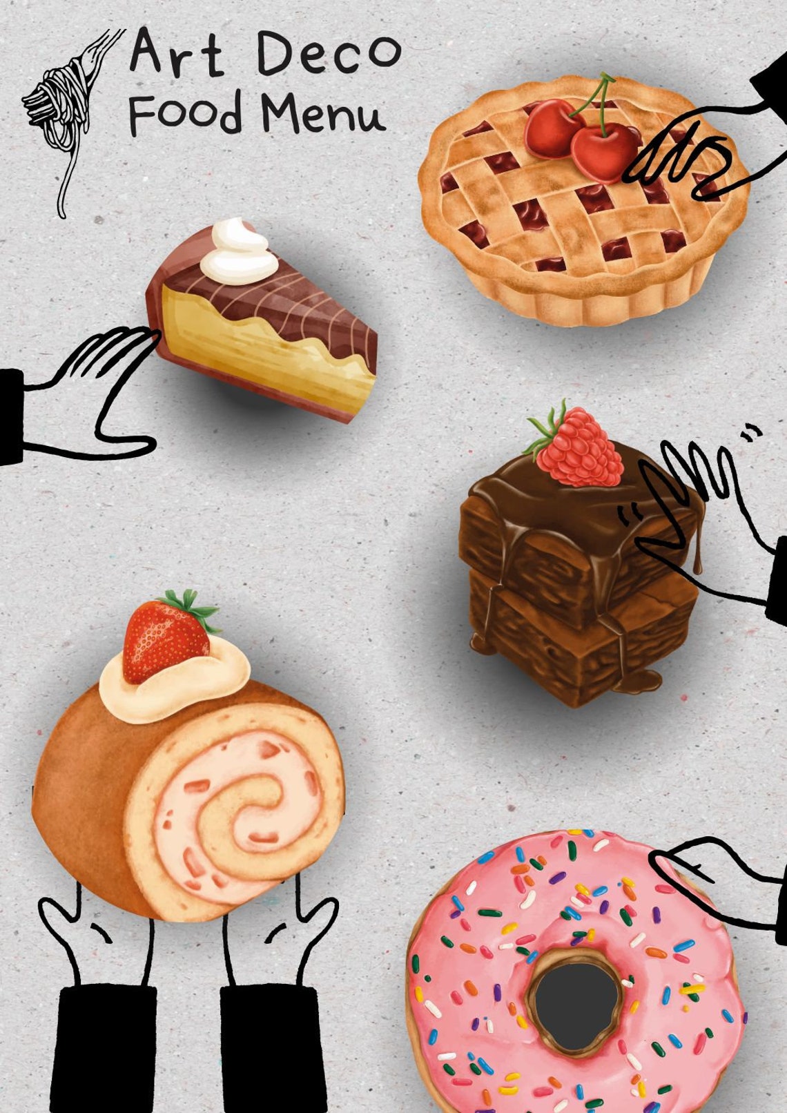 Food Clipart, Donut Clipart, Cute Food Clipart, Digital Download, Food ...