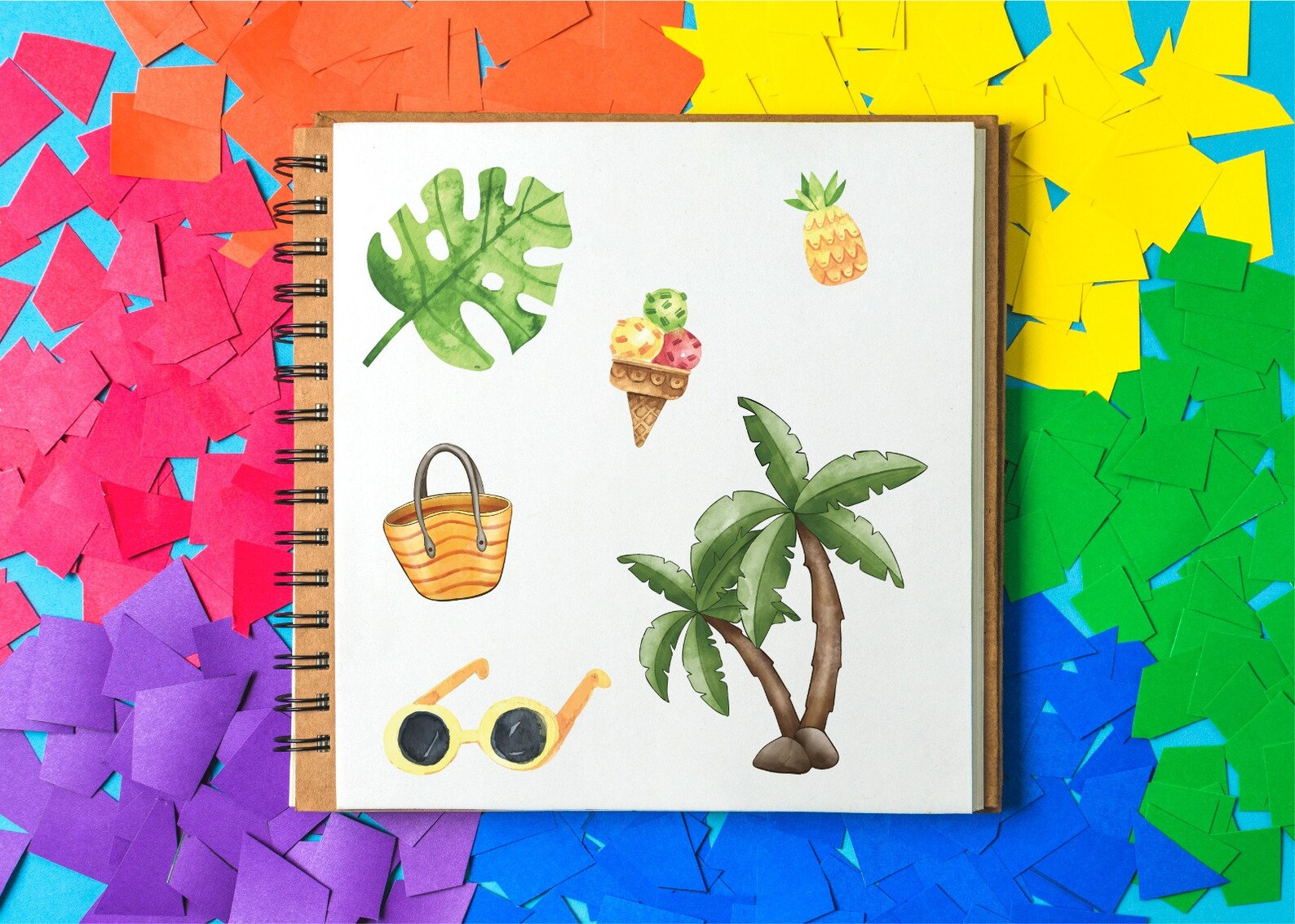 Summer Clipart Set, Summer Clipart, Seasonal Clipart, Party Clipart ...