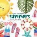 Summer Clipart Set, Summer Clipart, Seasonal Clipart, Party Clipart ...