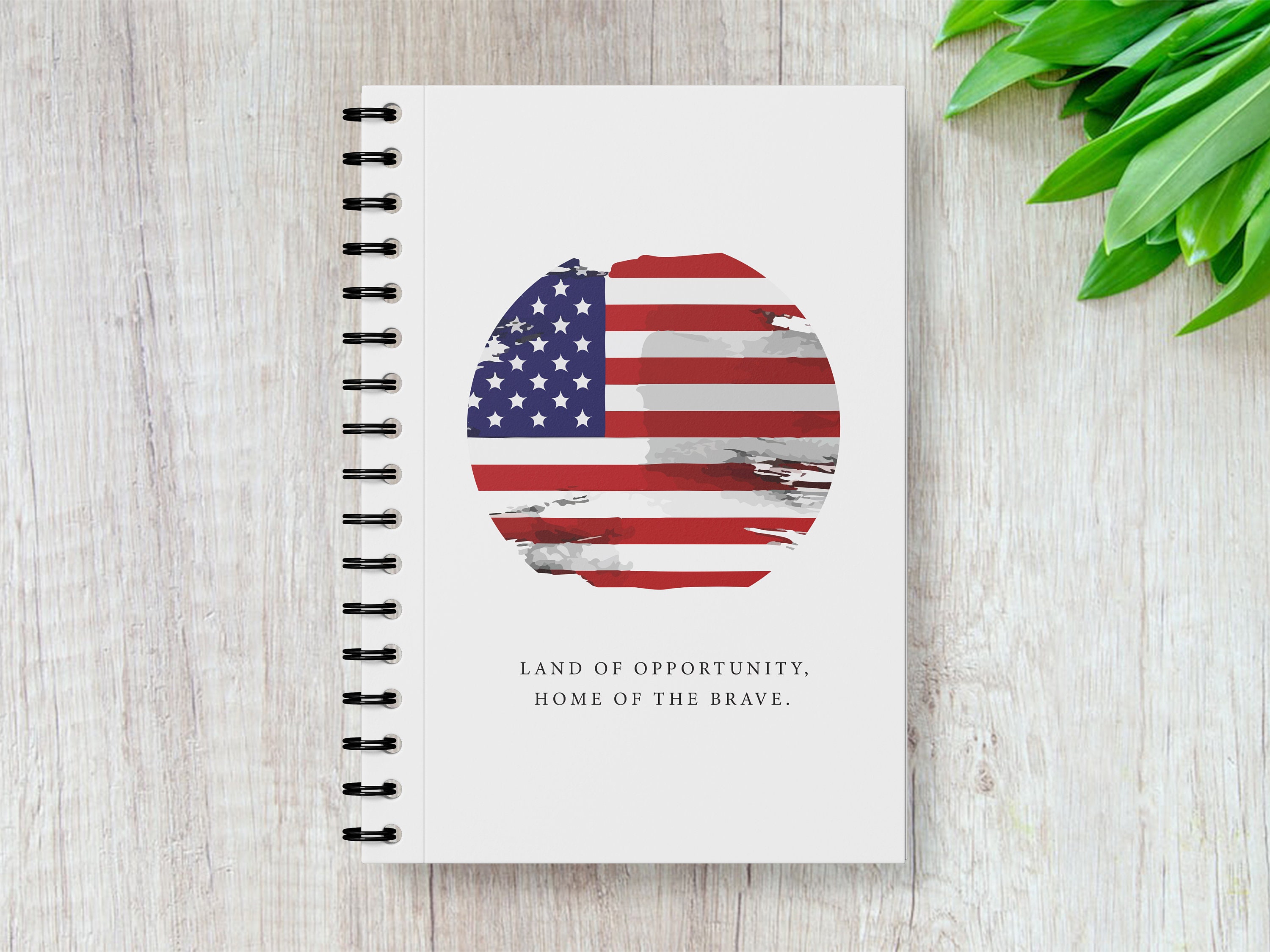 4th of July Notebook Cover Printable, Patriotic Notebook Cover ...