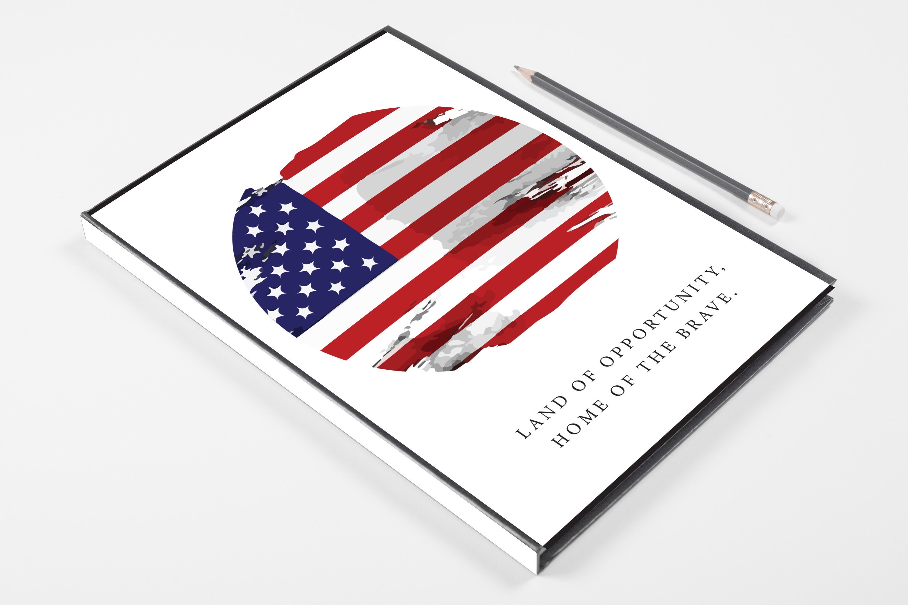 4th of July Notebook Cover Printable, Patriotic Notebook Cover ...