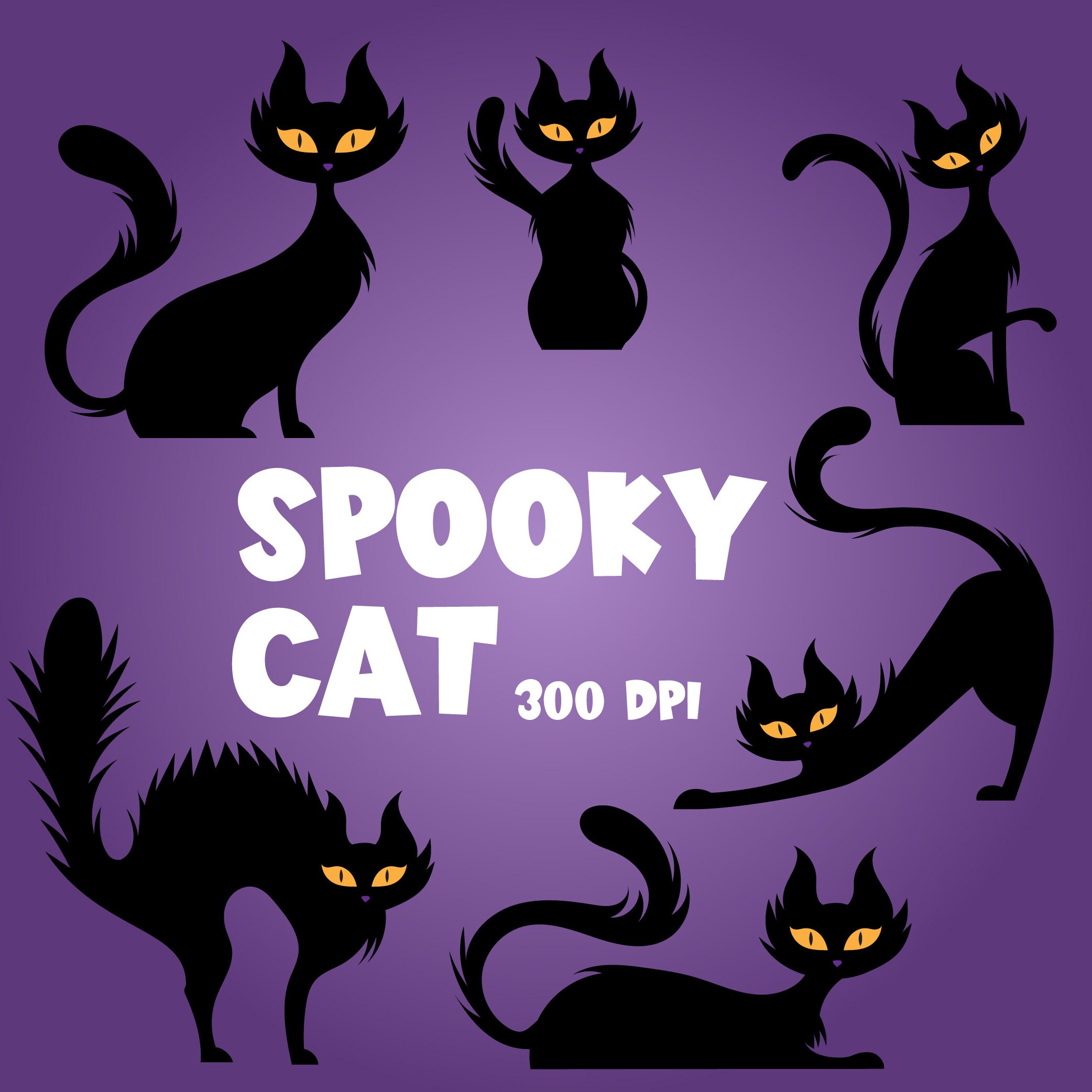 Spooky Cat SVG, Spooky Cats SVG, Spooky Svg, Animal Svg, Pet, SVG, Ai ...