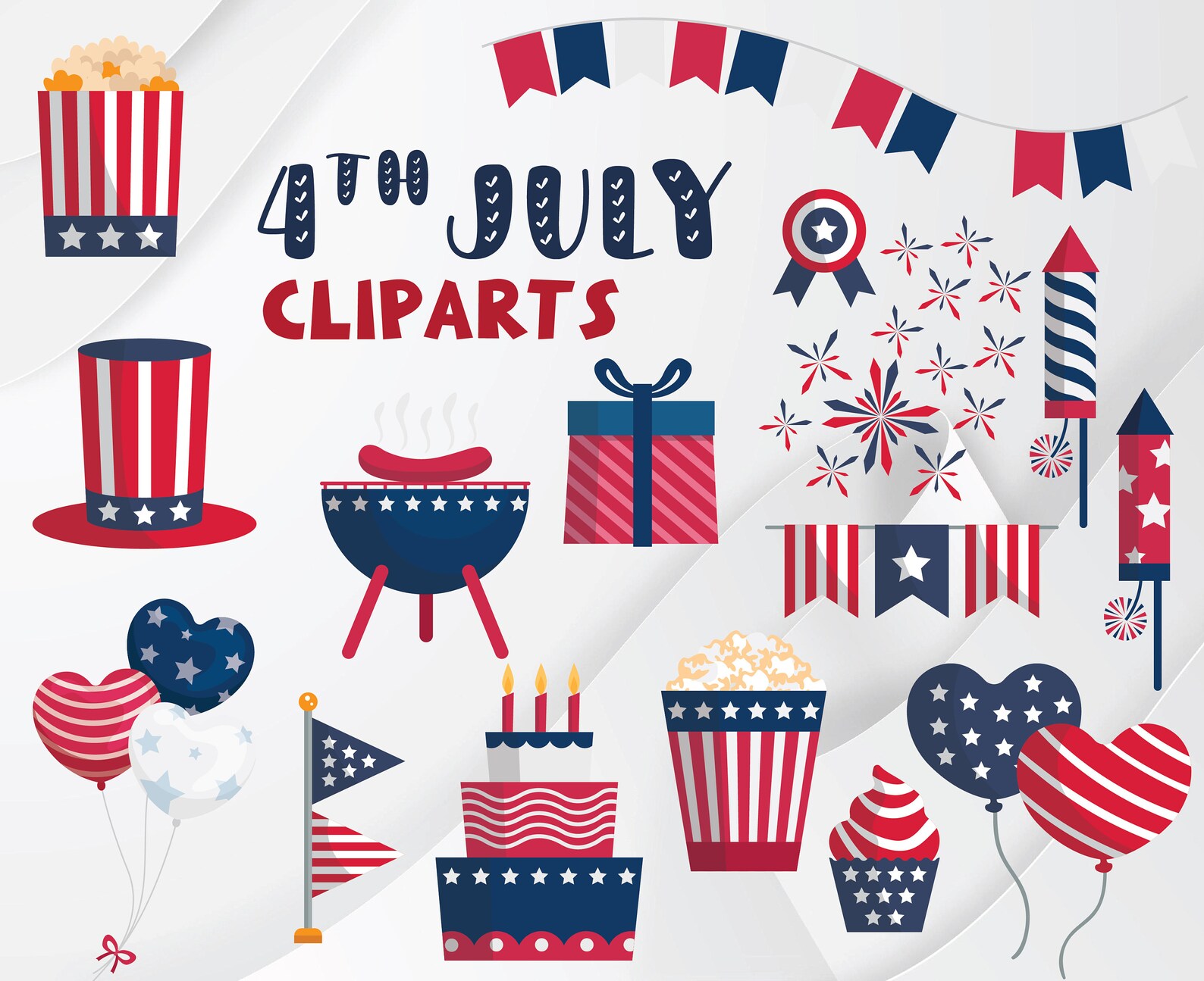 4th of July Clipart. 4th of July Clip Art. America Clipart ...
