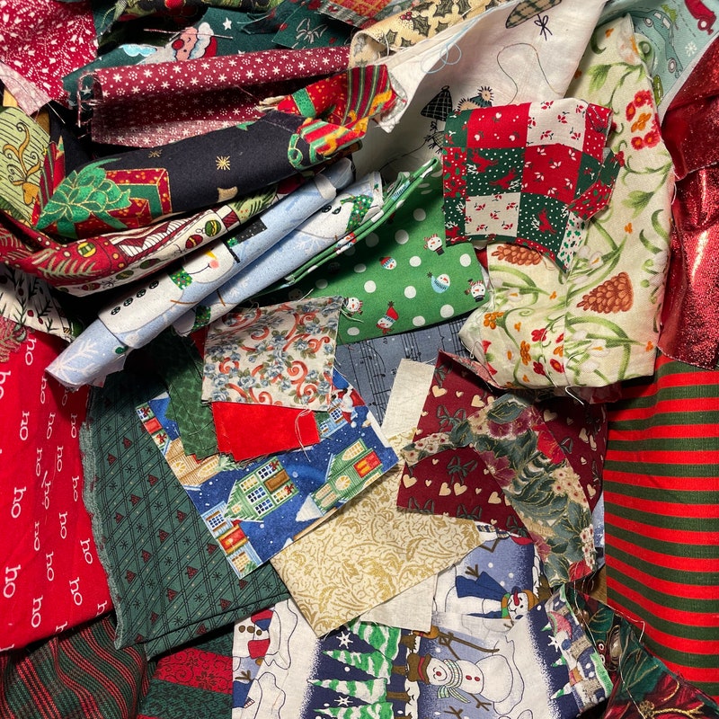 Fabric Scrap Bag - Etsy