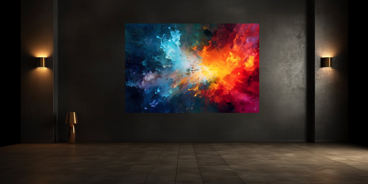 Abstract Art #1, Digital Art Print, AI Generated, Wall Art, AI Art ...