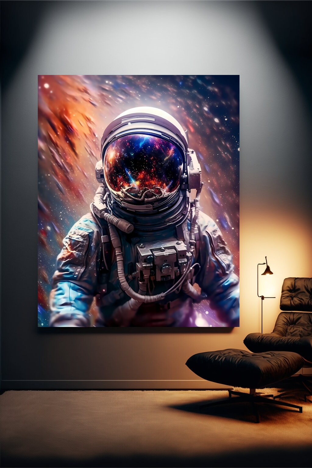 The Astronaut #4, Digital Art Print, AI Generated, Wall Art, AI Art ...