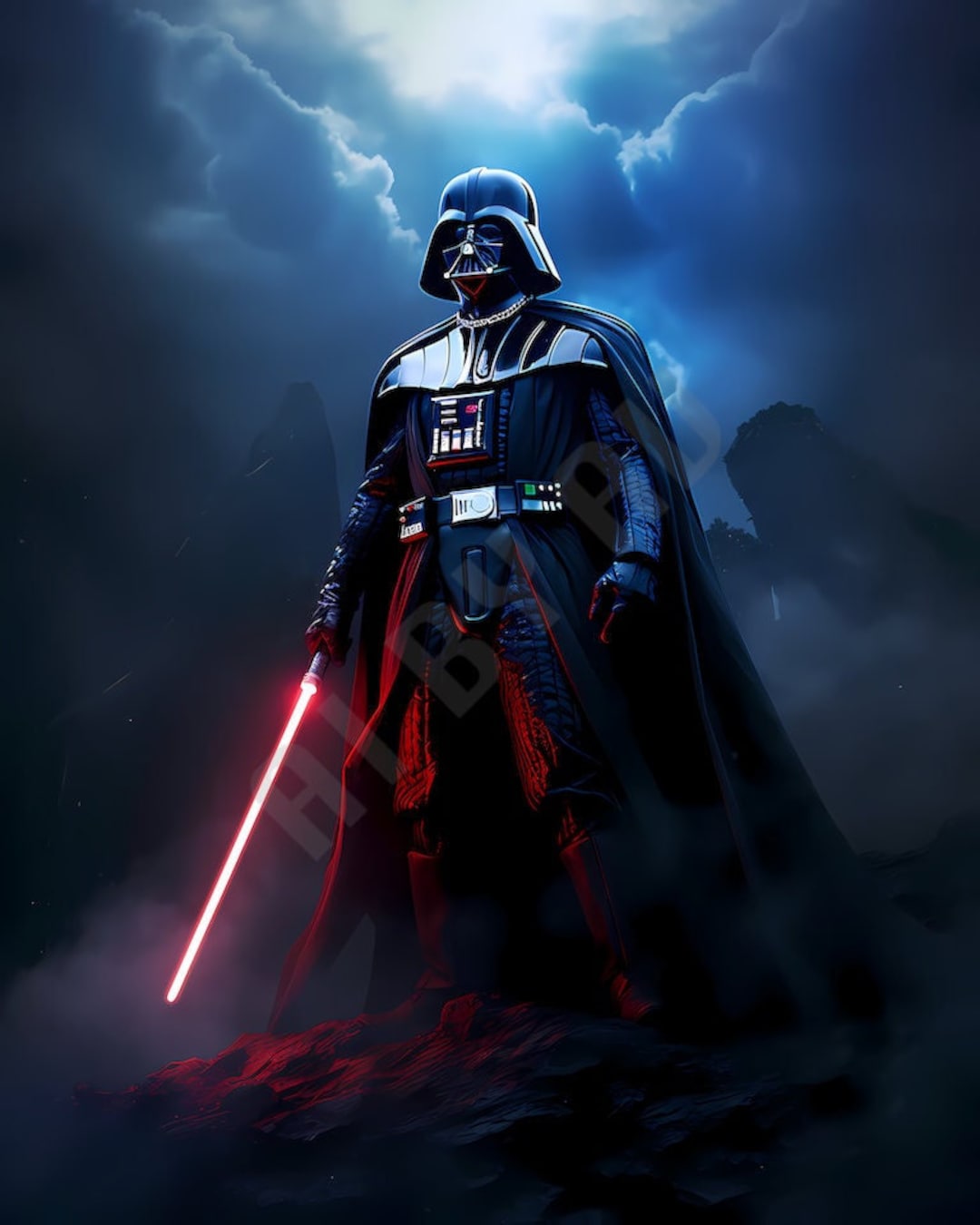 Darth Vader #1, Digital Art Print, AI Generated, Wall Art, AI Art ...