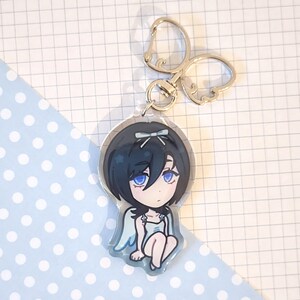 Alien Stage Mizi & Sua Angel Devil Keychains + Glitter Stickers - Etsy