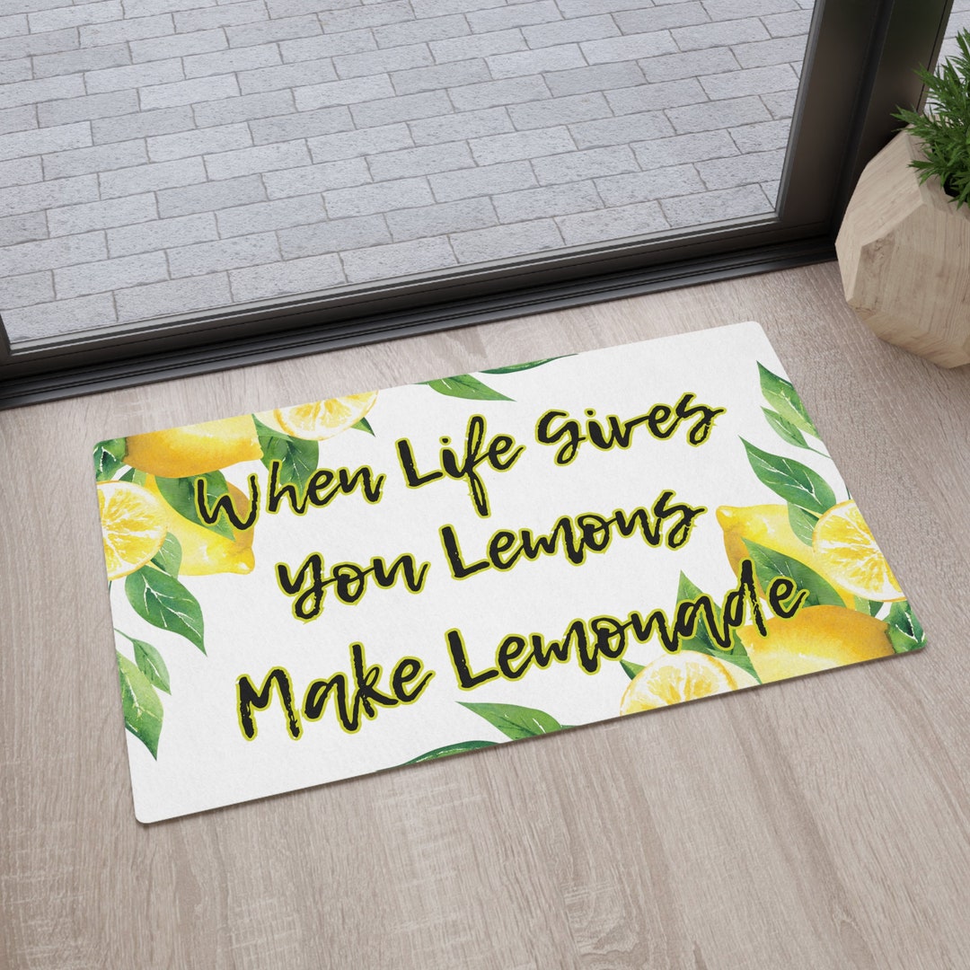 Lemon Floor Mat | Kitchen Floor Mat | Lemon Floor Mat | Gifts for Her ...
