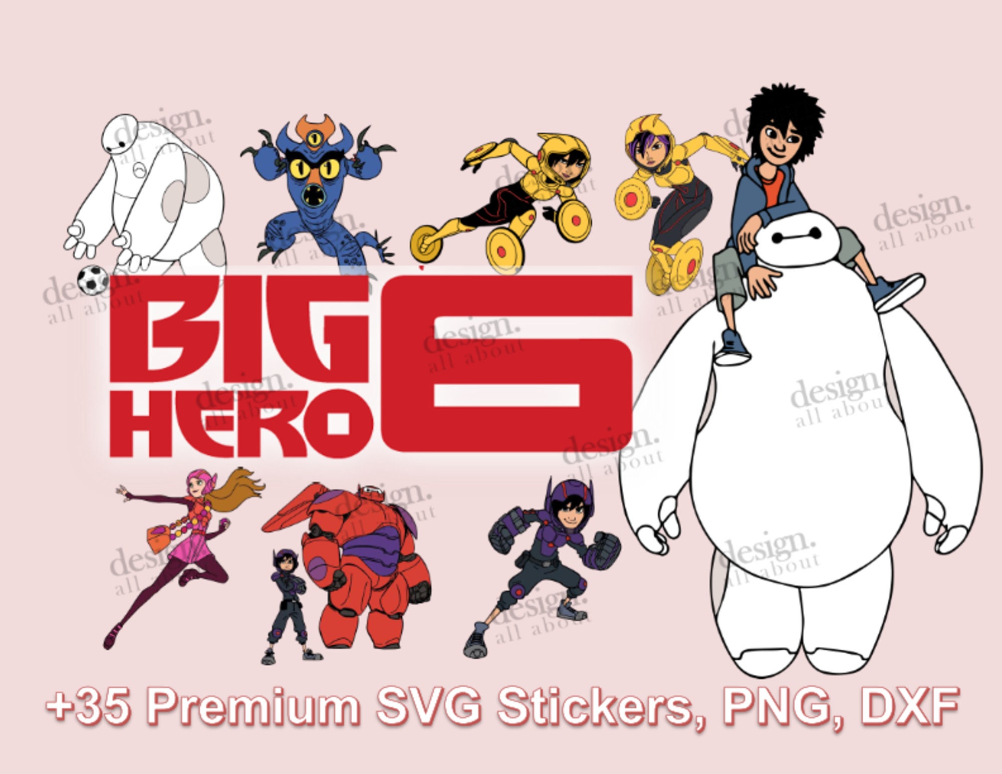 Big Hero 6 Character Designs
