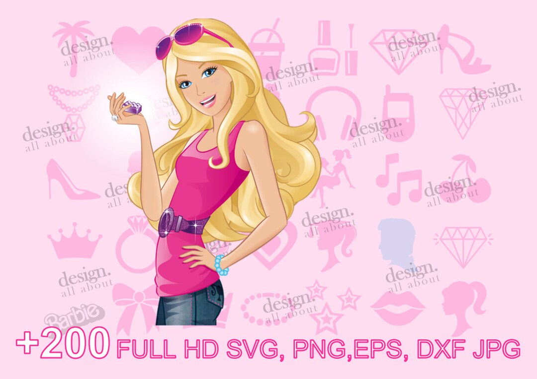 More 200 Barb Logo Barb Svg Png Jpg Princess Silhouette - Etsy