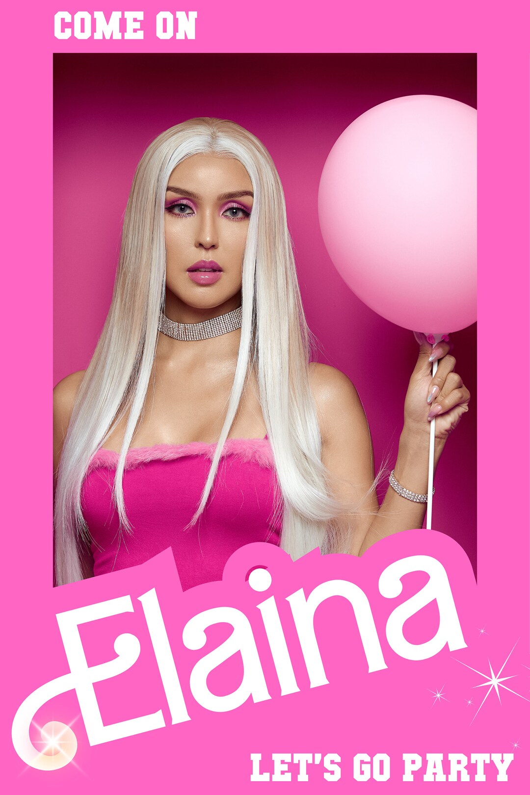 DIGITAL PRODUCT Doll Frame Designed for Parties,photo Booth, Barb ...