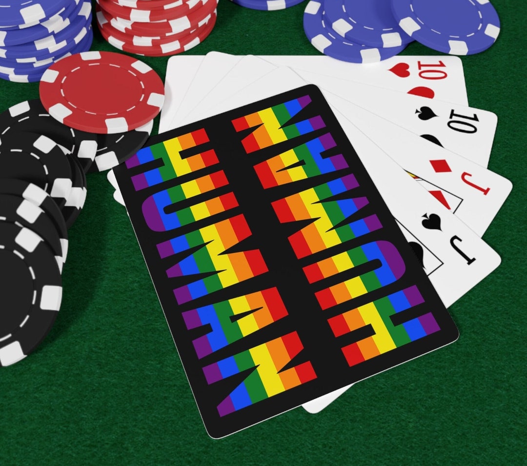 Pride Human Rainbow Poker Card Deck, LGBT Gay Pride Playing Cards, Love ...