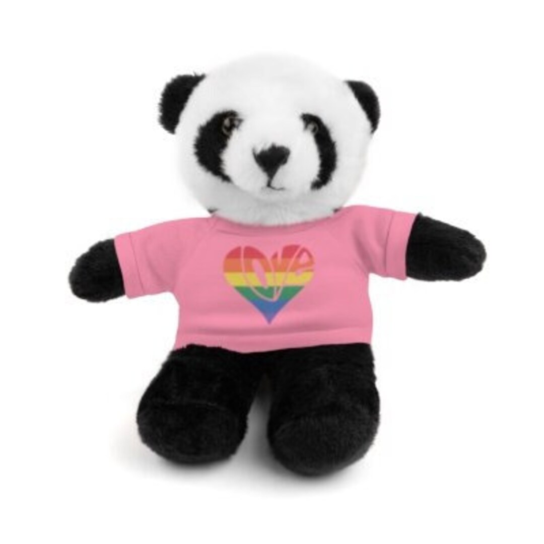 Pride Stuffed Animal Love, LGBT Rainbow Heart Plushie, Love is Love ...