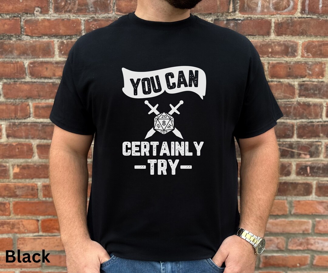 RPG Gamer Shirt, Dungeon Master Slay Dragons, D20 Dice TTRPG, Gaming ...