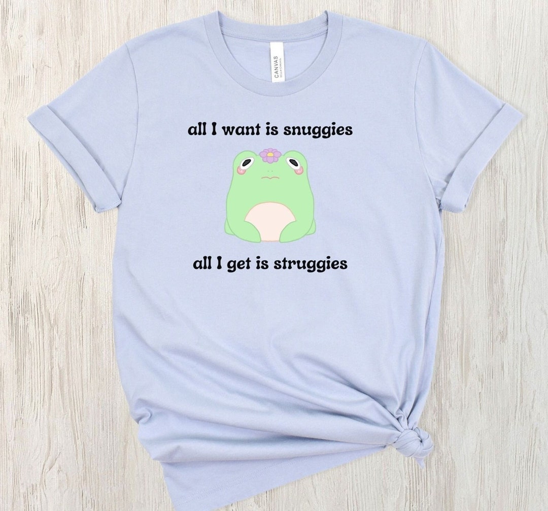 Cute Frog Shirt Snuggies Struggies Loving Hugs Kawaii Frog - Etsy
