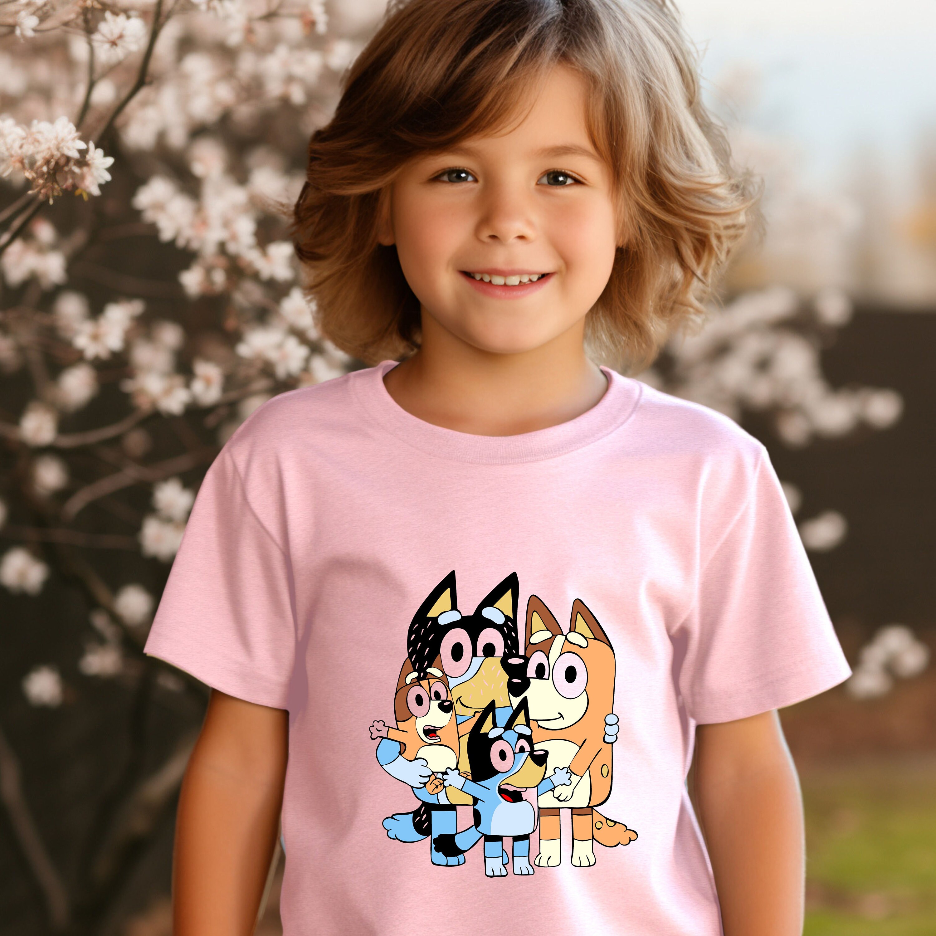 Youth Bluey Family Tshirts,retro Chilli Heeler Sweatshirt, Bluey Family ...