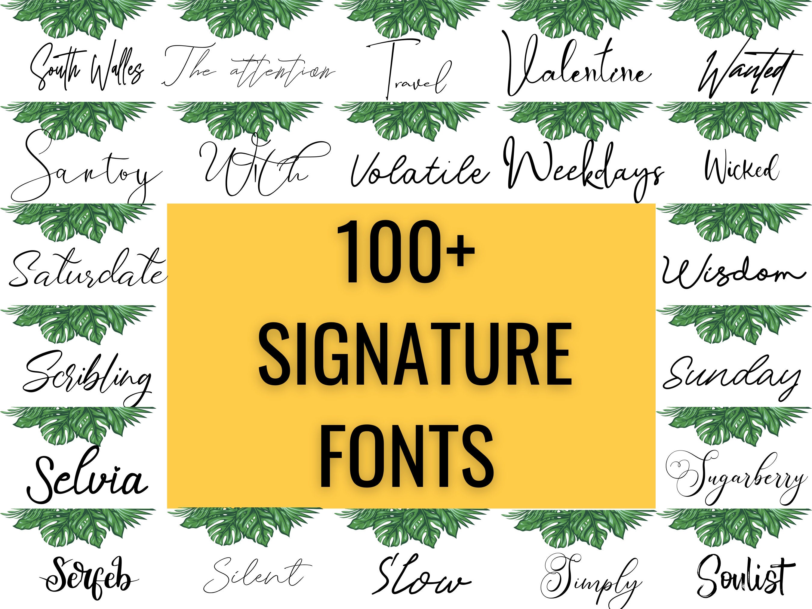 5000 Fonts Bundle, Handwritten Fonts, Calligraphy Fancy Font, Serif ...