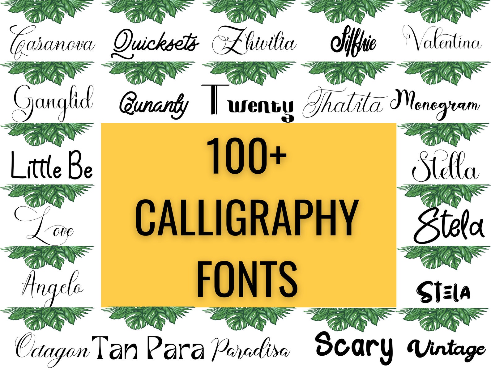 5000 Fonts Bundle, Handwritten Fonts, Calligraphy Fancy Font, Serif ...