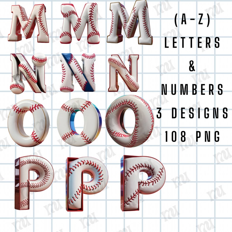 Baseball Letters PNG, Baseball Alphabets, Baseball Letters Doodle ...