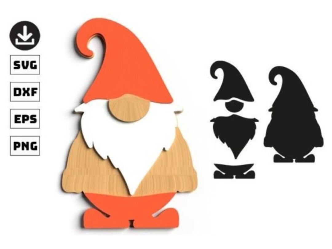 Christmas 3D Gnomes SVG Cut File Christmas Gnome Svgmerry - Etsy