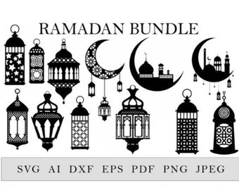 30 Islamic SVG Bundle, Cutting Files, Template, Masjid, Mosque, Ramadan ...