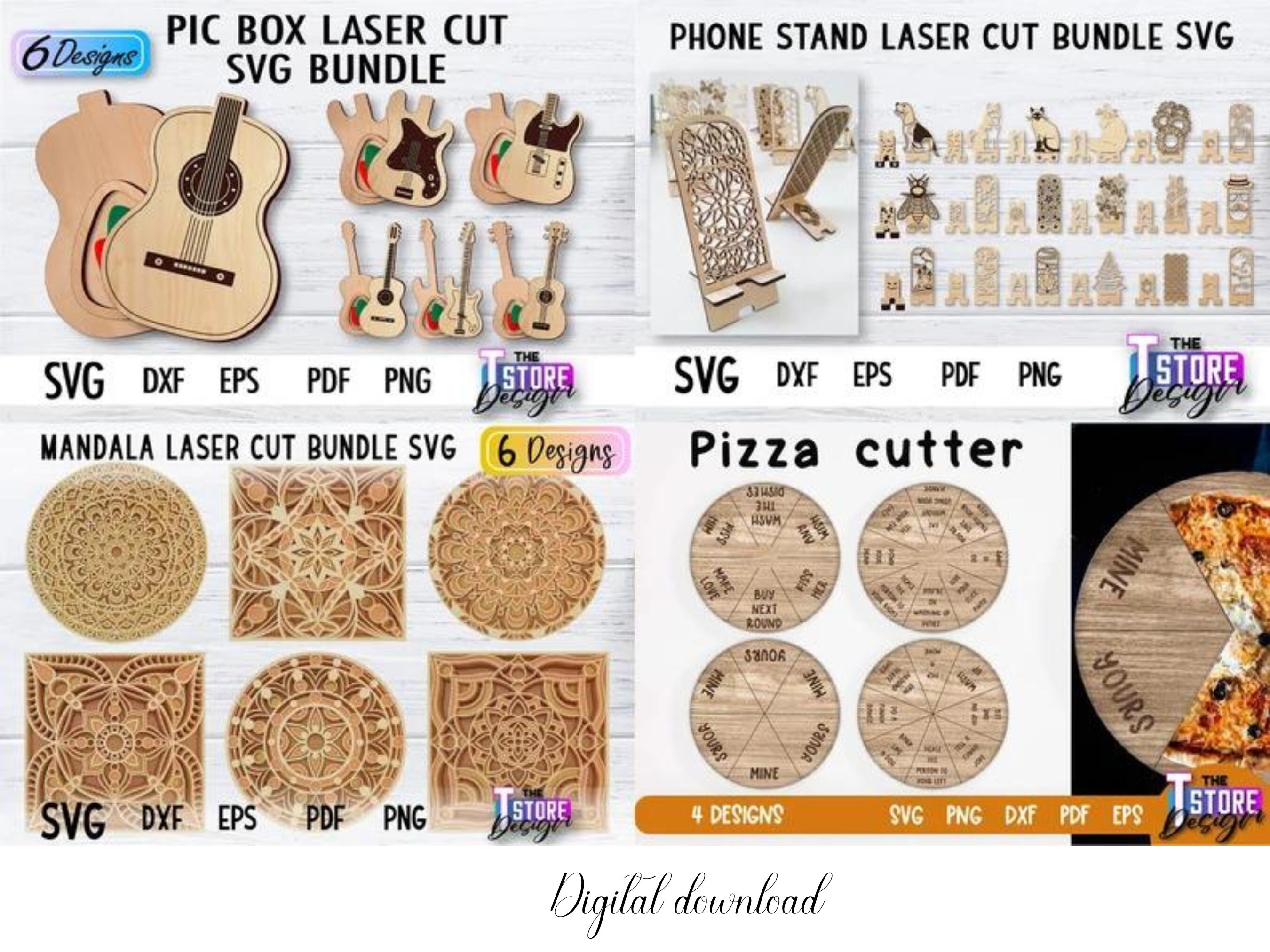 Laser-cut SVG Bundle for CNC, Engraving, and Laser Projects,laser Huge ...
