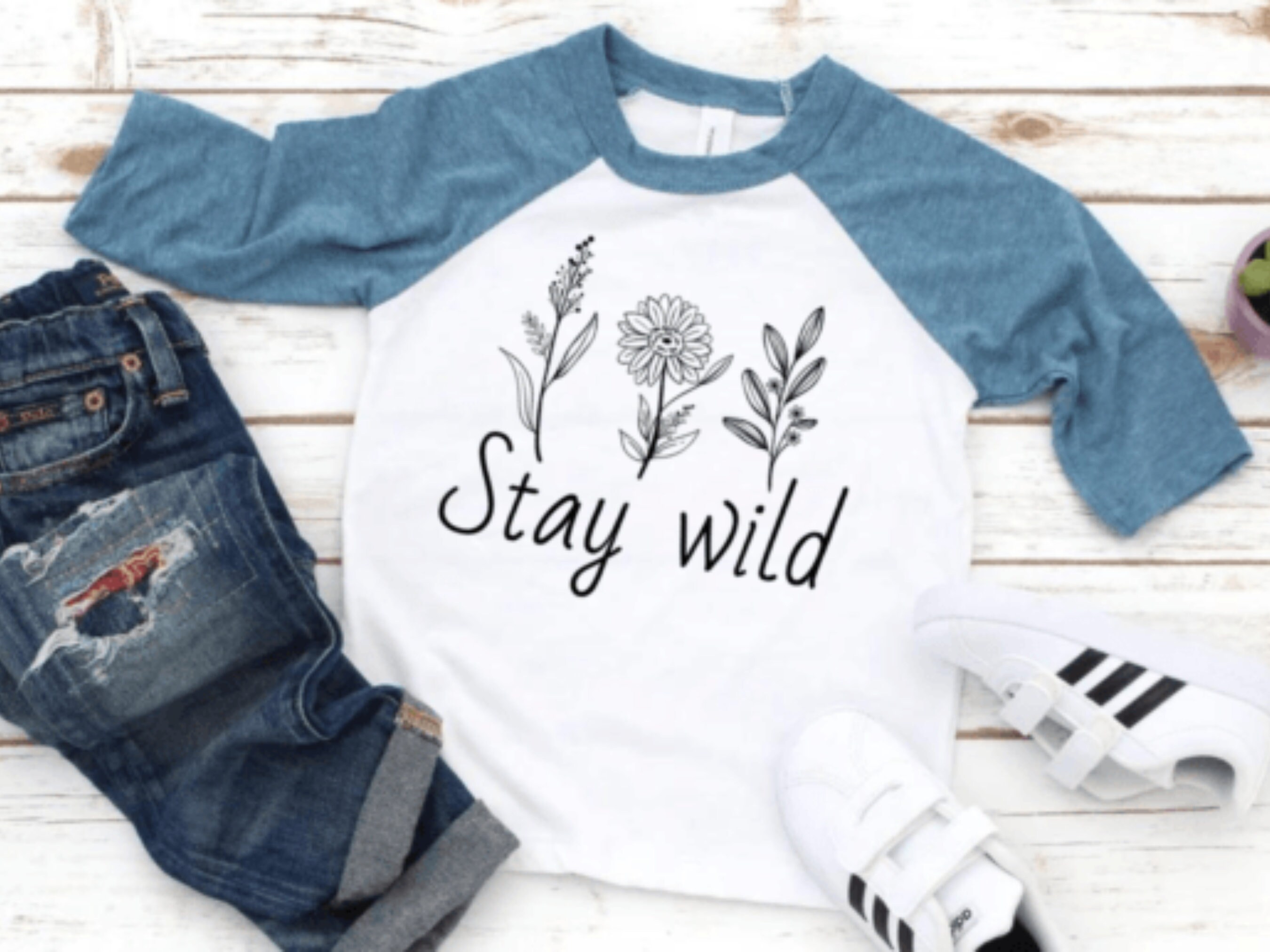 Flower Svg Png Bundle, Wildflower Svg Bundle, Floral Svg, Stay Wild Svg ...