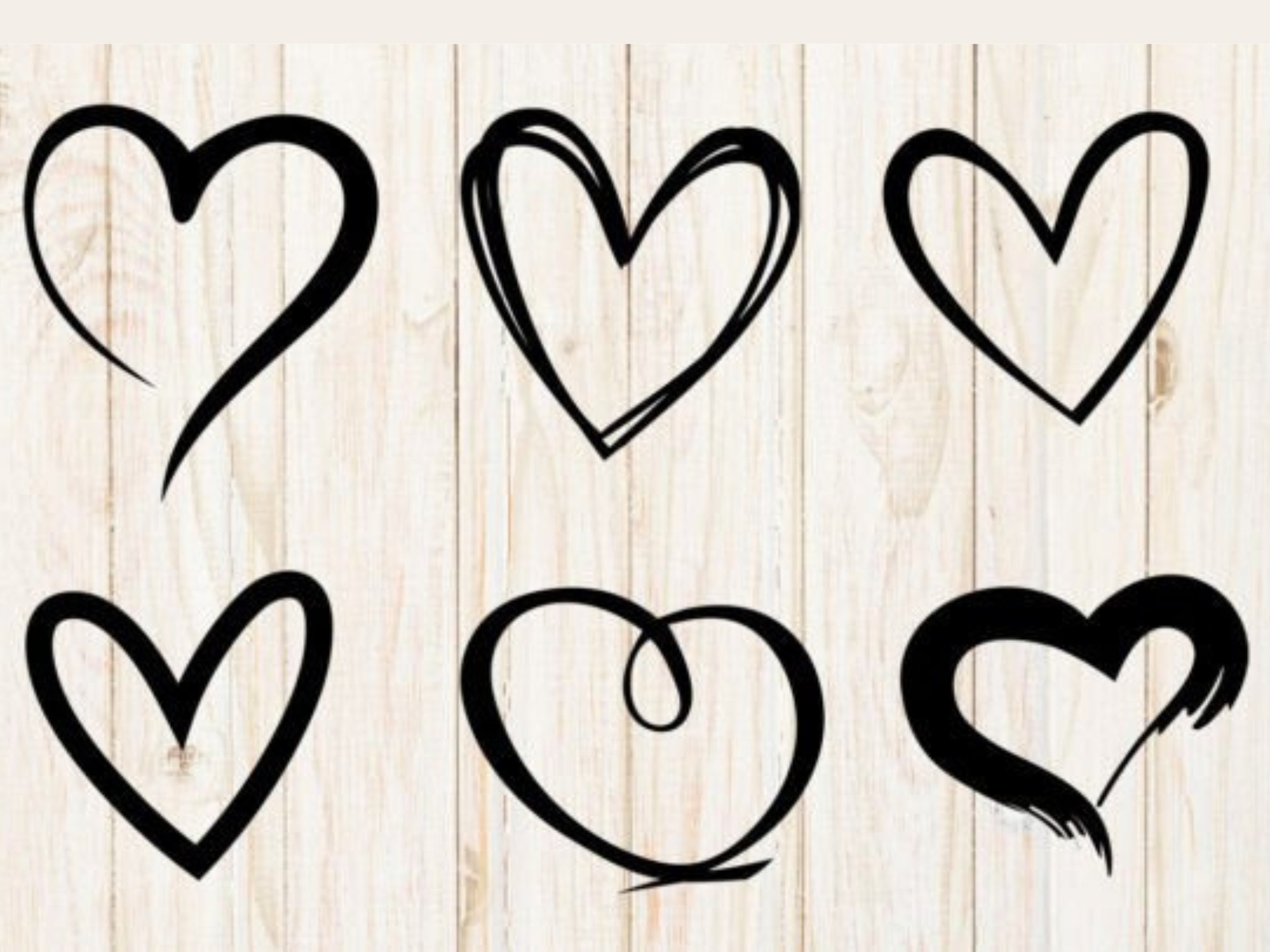 Hearts Svg Bundle, Heart Outline Svg,heart Cut Files, Heart Clipart, Hearts Svg, Love Svg, Solid ...