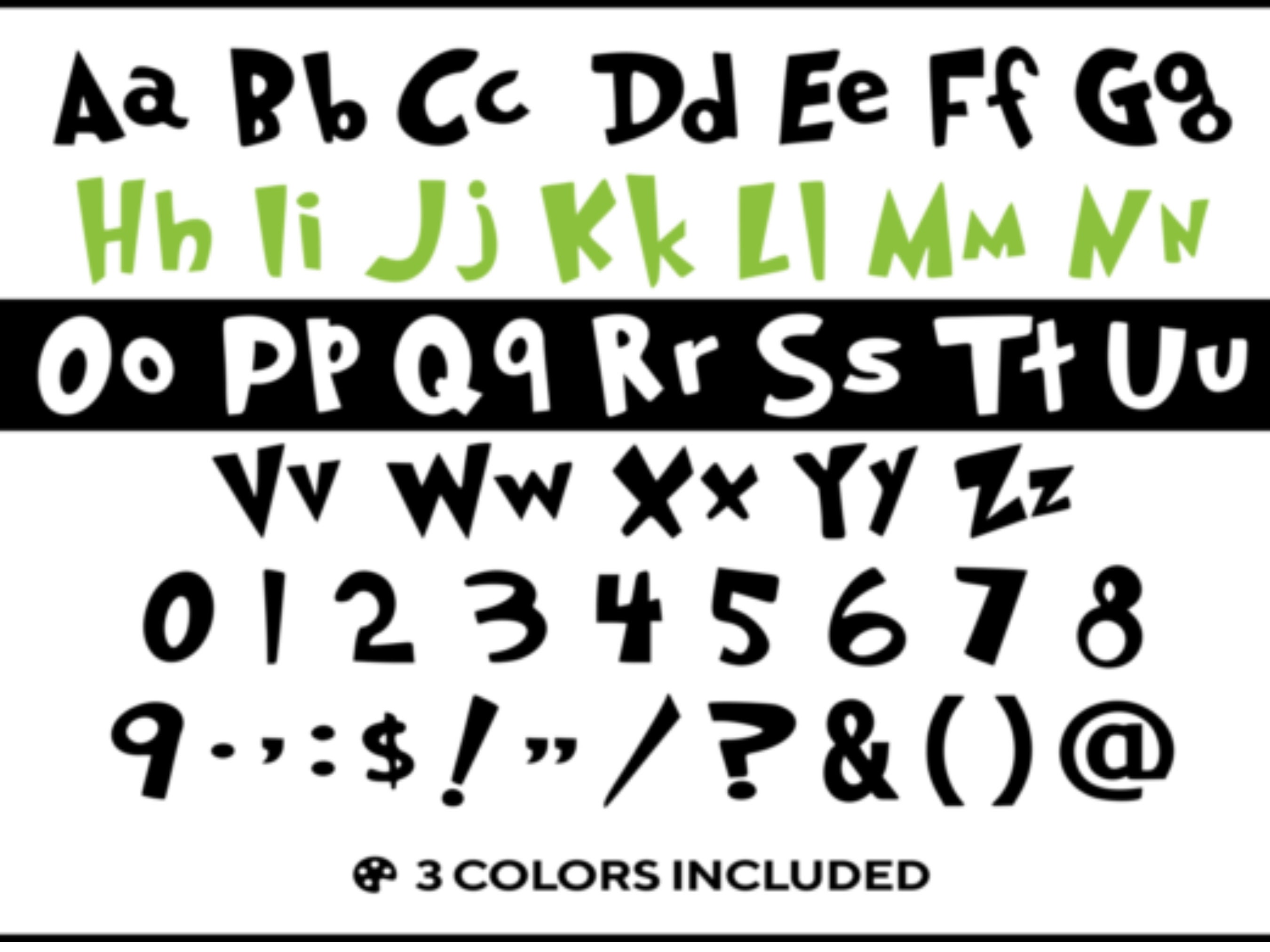 Grinch Font Svg Svg Font Alphabet Svg Green Character Font Opentypecartoon Font Truetype