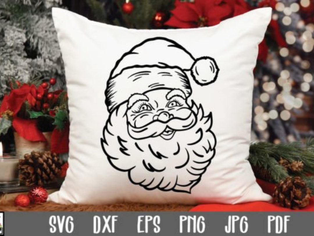 Santa SVG, Santa Face SVG, for Cricut and Glowforge Svg Jpg Png Eps ...