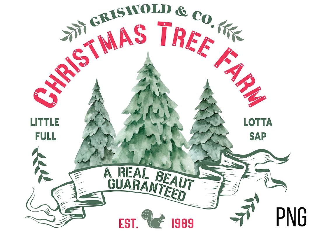 Christmas Tree Farm PNG, Digital Download, Family Christmas PNG ...
