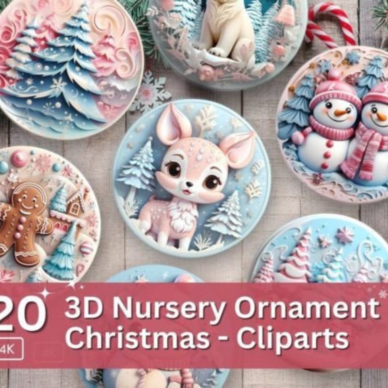 Pastel Ornaments - Etsy