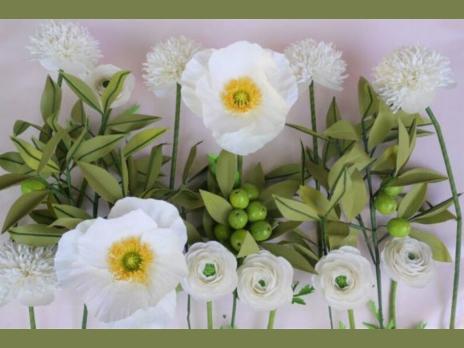 Poppy Paper Flower SVG and PDF Templates, DIY Small Paper Flower ...