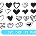 HEART Bundel SVG, HEART Doodle Svg, Heart Svg Cut Files for Cricut, Hand Drawn Heart Svg,heart ...