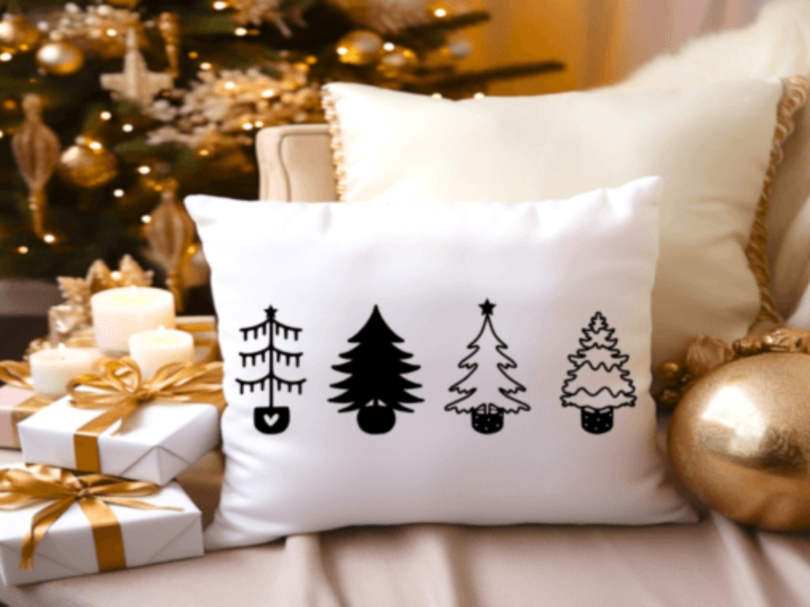 120 CHRISTMAS TREE SVG Bundle, Christmas Tree Outline, Tree Christmas ...