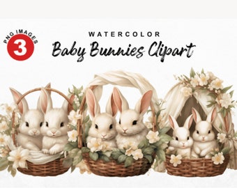Bunnies Clipart Nursery Spring Clipart Children Cherry Blossom Clipart ...