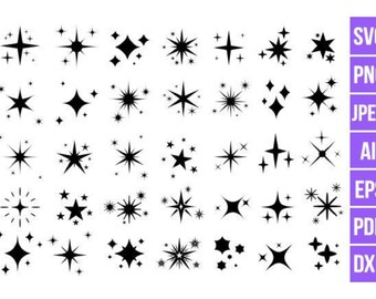 SPARKLE SVG, Stars SPARKLE Svg, Sparkle Svg Cut Files for Cricut, Sparkle Cut Files, Sparkle ...