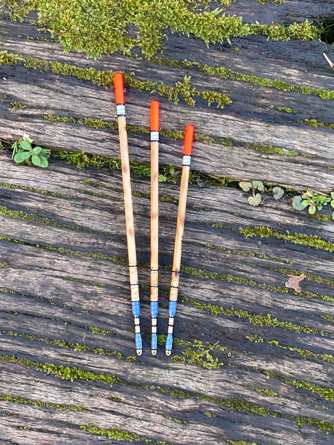A Set of 3 JRB Handmade Traditional Style Scorched Reed Wagler Floats ...