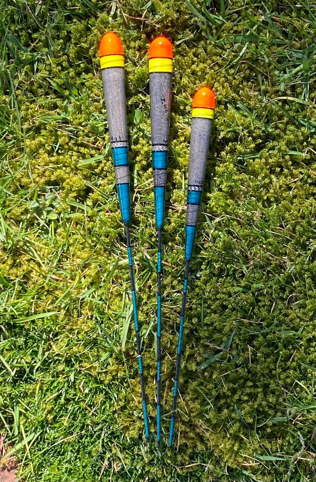 A Set of Three JRB Handmade Carbon Stem Stick Floats - Etsy