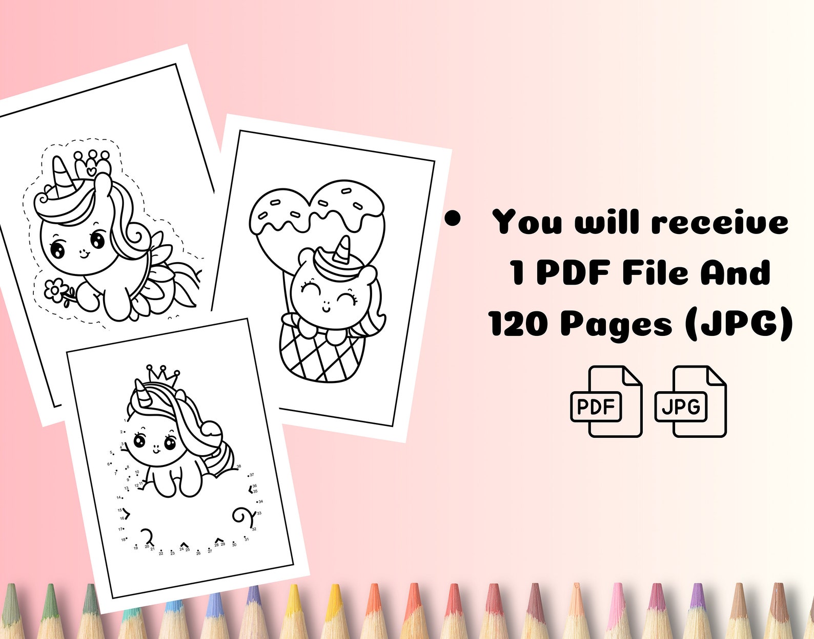 Unicorn Activity Pages, Unicorn Activity Book, Unicorn Coloring Sheets ...