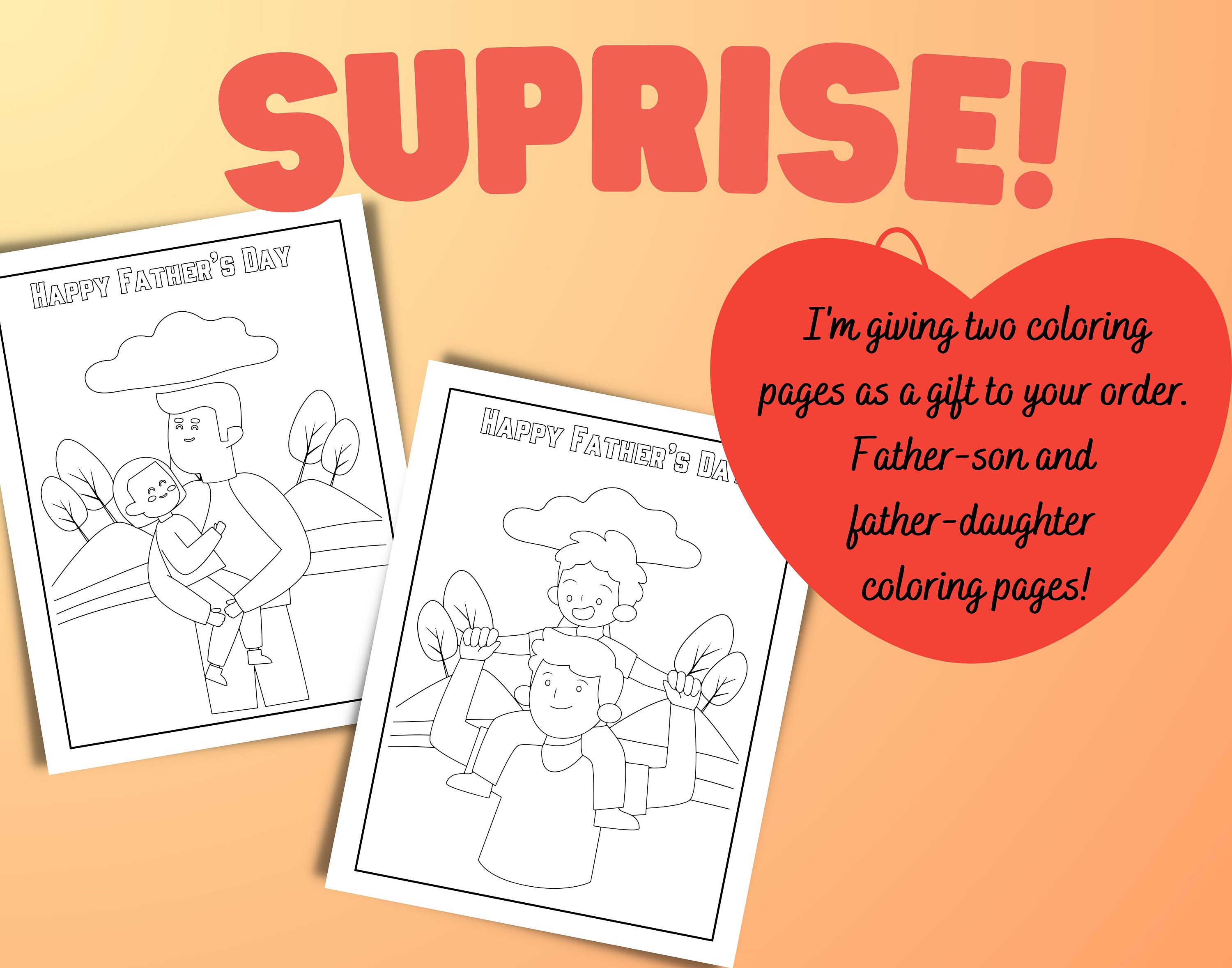 Fathers Day Printable Coloring Page,all About My Dad Printable,father's ...