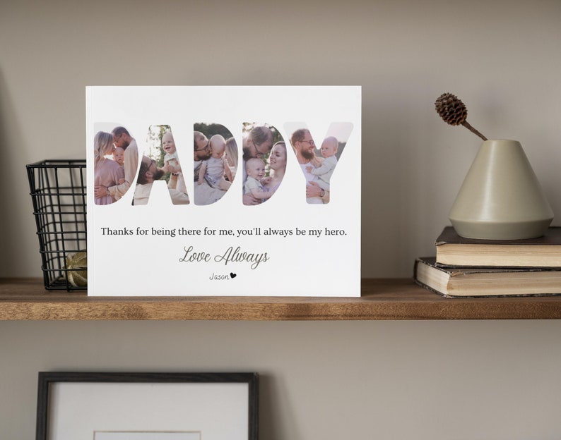 DADDY Photo Collage,father's Day Craft for Kids,gift for Dad ...