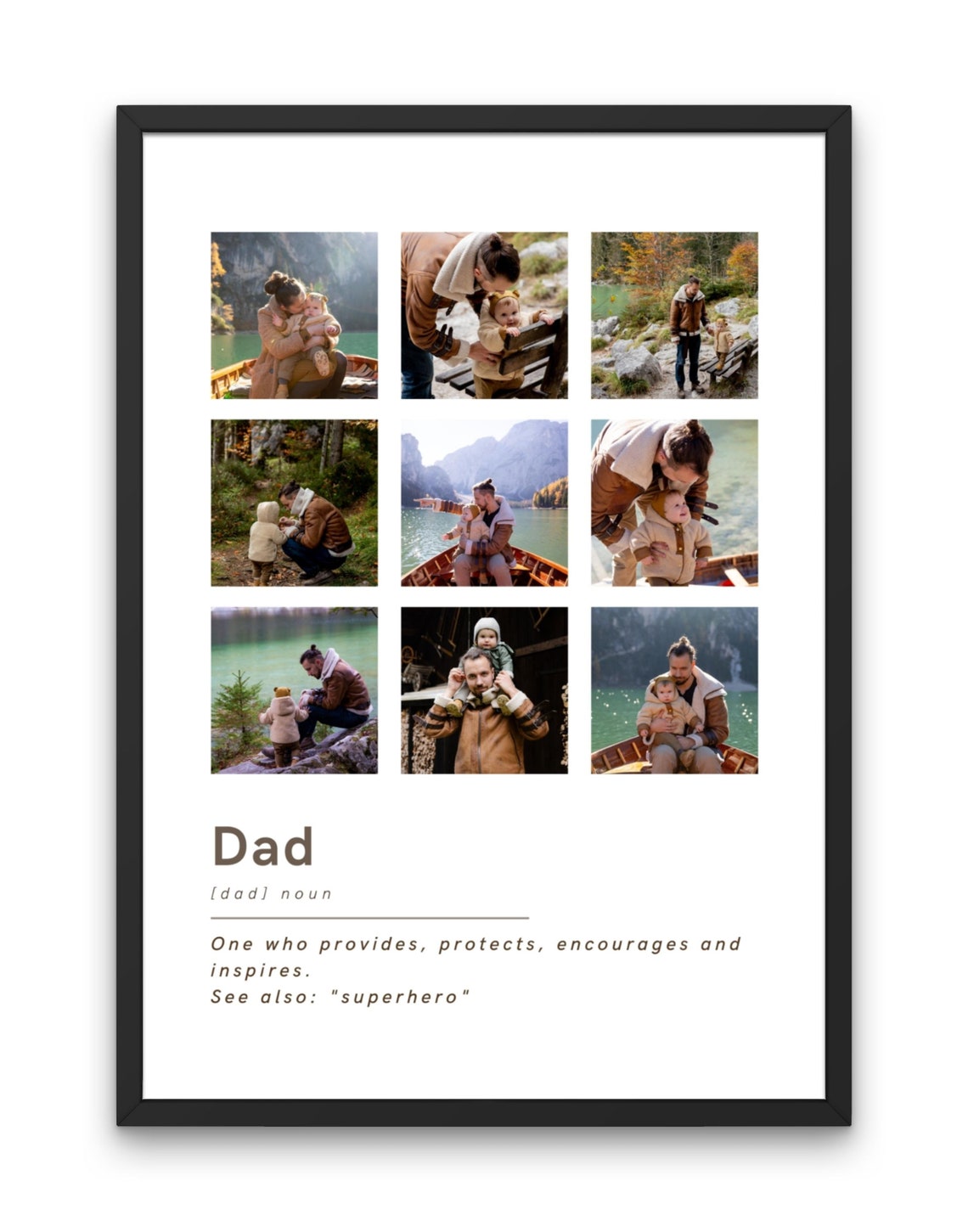 Daddy Photo Collagecustomized Father's Day Giftgift for - Etsy