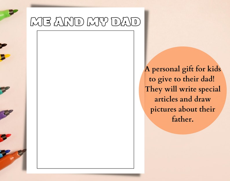 Fathers Day Printable Coloring Page,all About My Dad Printable,father's ...