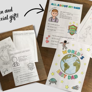 Fathers Day Printable Coloring Page,all About My Dad Printable,father's ...